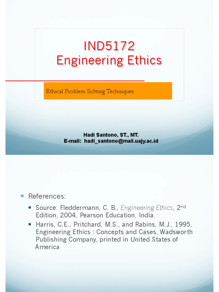 Methods For Moral Problem Solving | PDF | Toxicity | Morality
