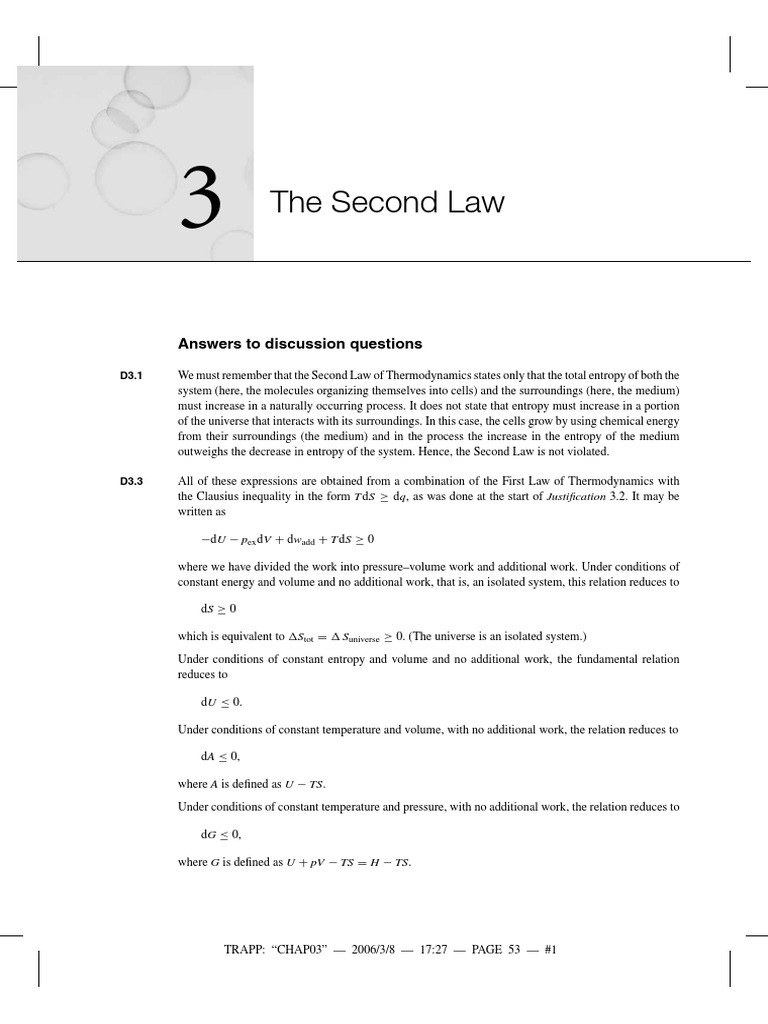 03 Atkins Chap03 PDF | PDF | Temperature | Heat