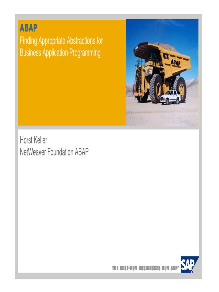 Sap Abap Introduction And Overview Pdf Class Computer Programming Method Computer