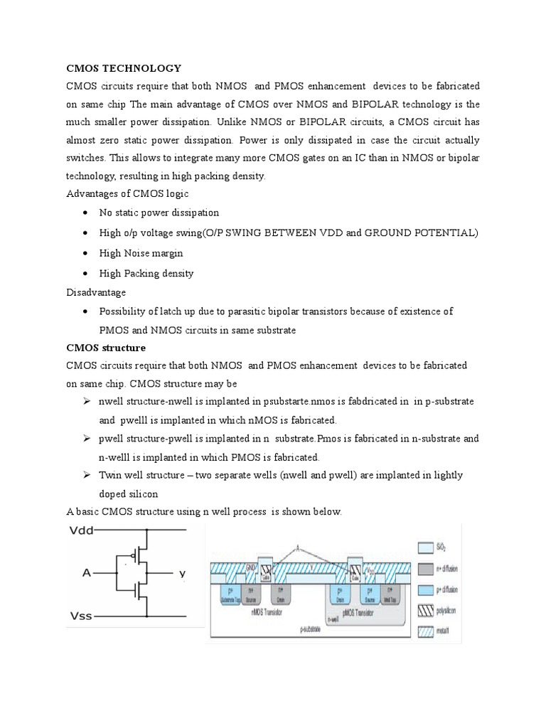Cmos Structure Cmos Electronic Design