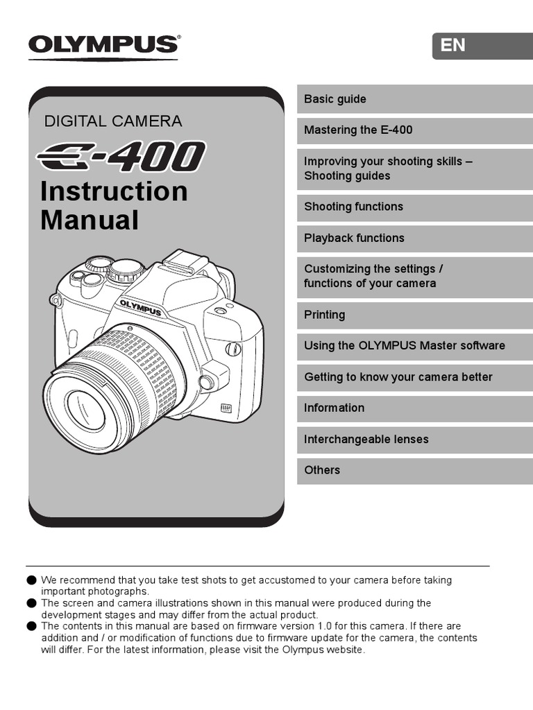 Instruction Manual: Digital Camera | PDF | Exposure (Photography ...