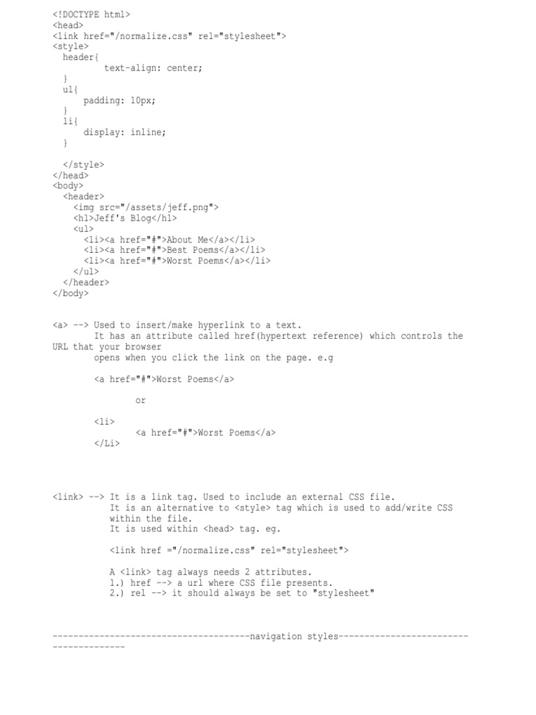 Basics of Website Design | PDF | Hyperlink | Html Element