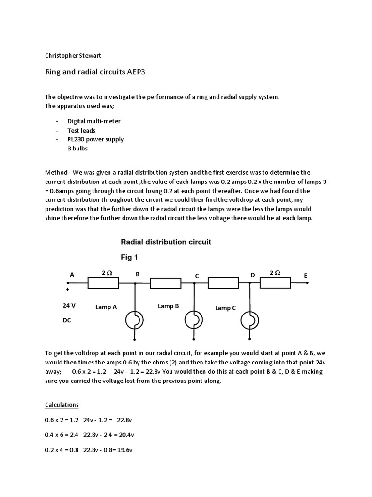 Ring and Radial Circuits | Mains Electricity | Electric Power