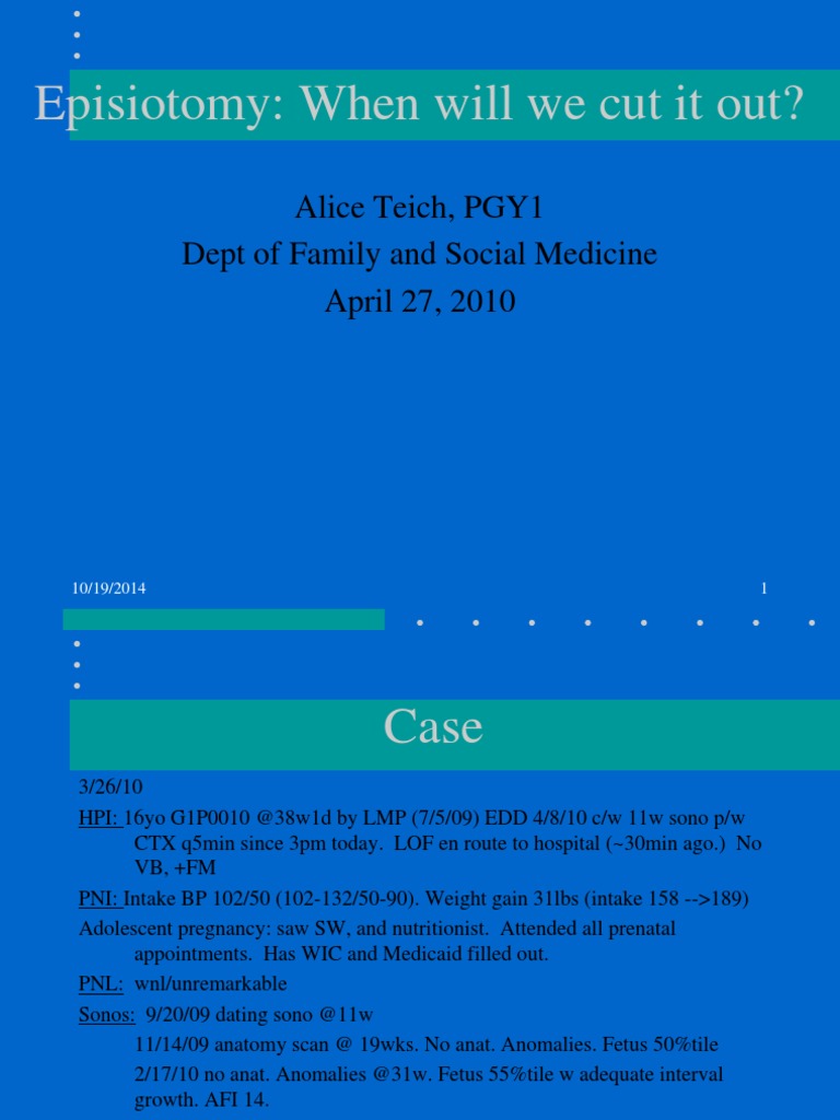 Episiotomy | PDF | Childbirth | Women's Health