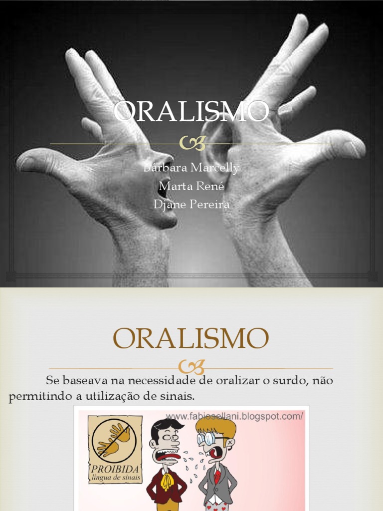 ORALISMO | PDF | Perda de Audição | Ciência cognitiva