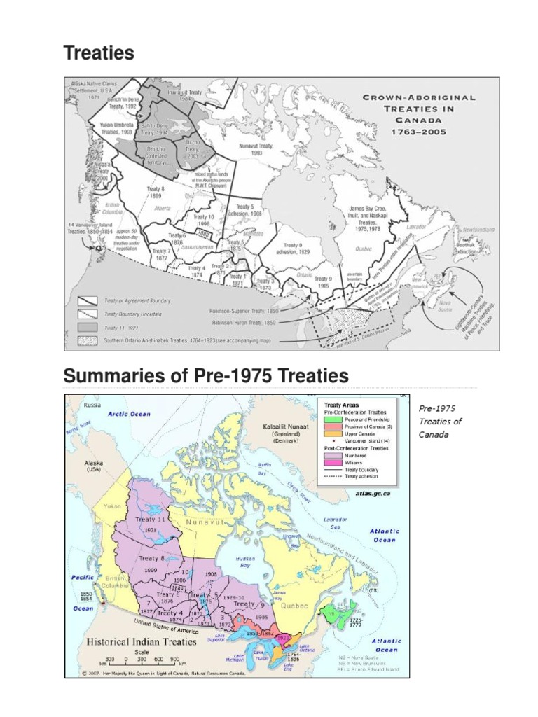 Treaties Notes and Maps | PDF | First Nations | Provinces And ...