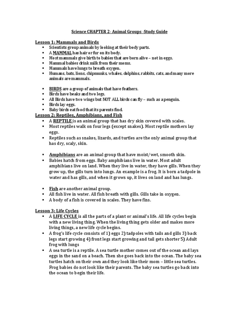 Science Chapter 2 Study Guide | PDF