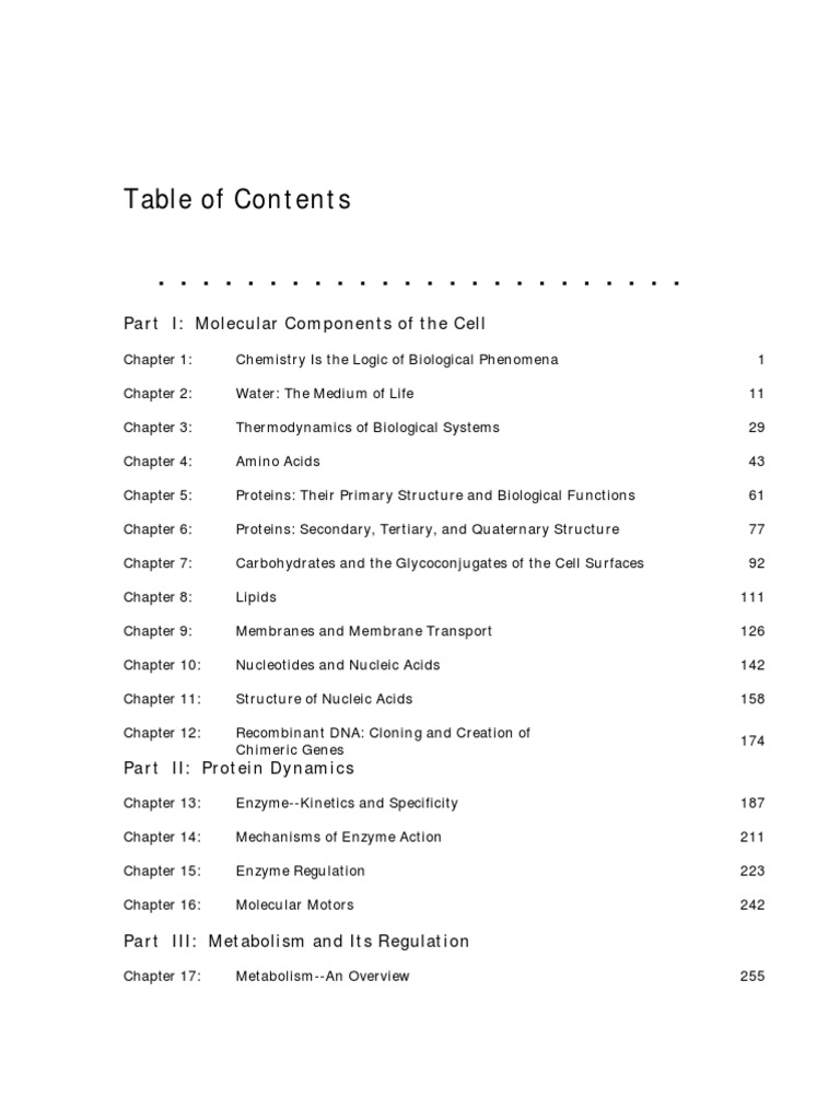 Chapter 1 Summary For Biochemistry | PDF | Macromolecules | Metabolism