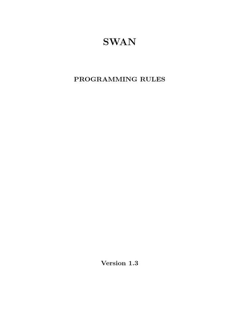 SWAN Prog Manual | PDF | Subroutine | Parameter (Computer Programming)