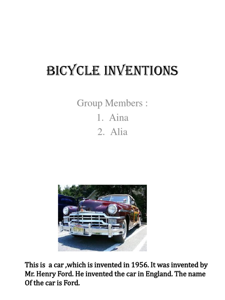 Bicycle Inventions Overview | PDF | Travel | History