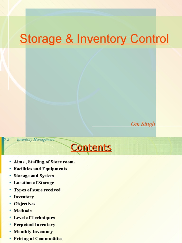 Unit - 3 Inventory | PDF | Inventory | Warehouse