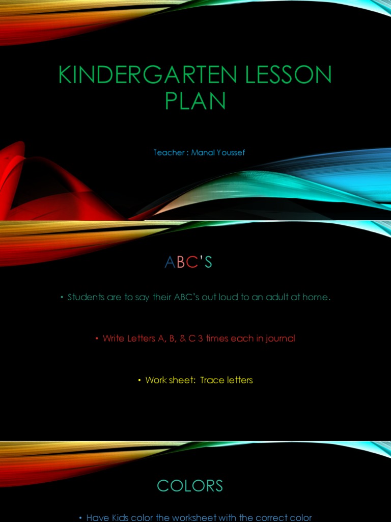 Kindergarten Learning Activities Pdf Home Garden Art