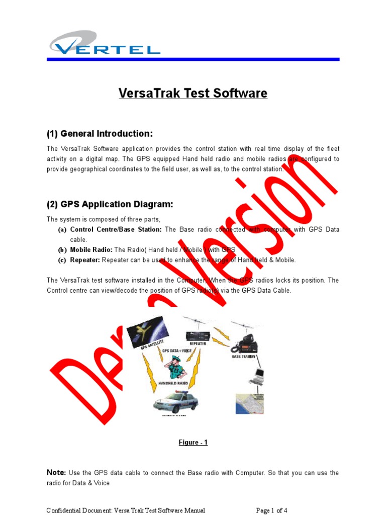 Versatrak Test Software: (1) General Introduction | PDF