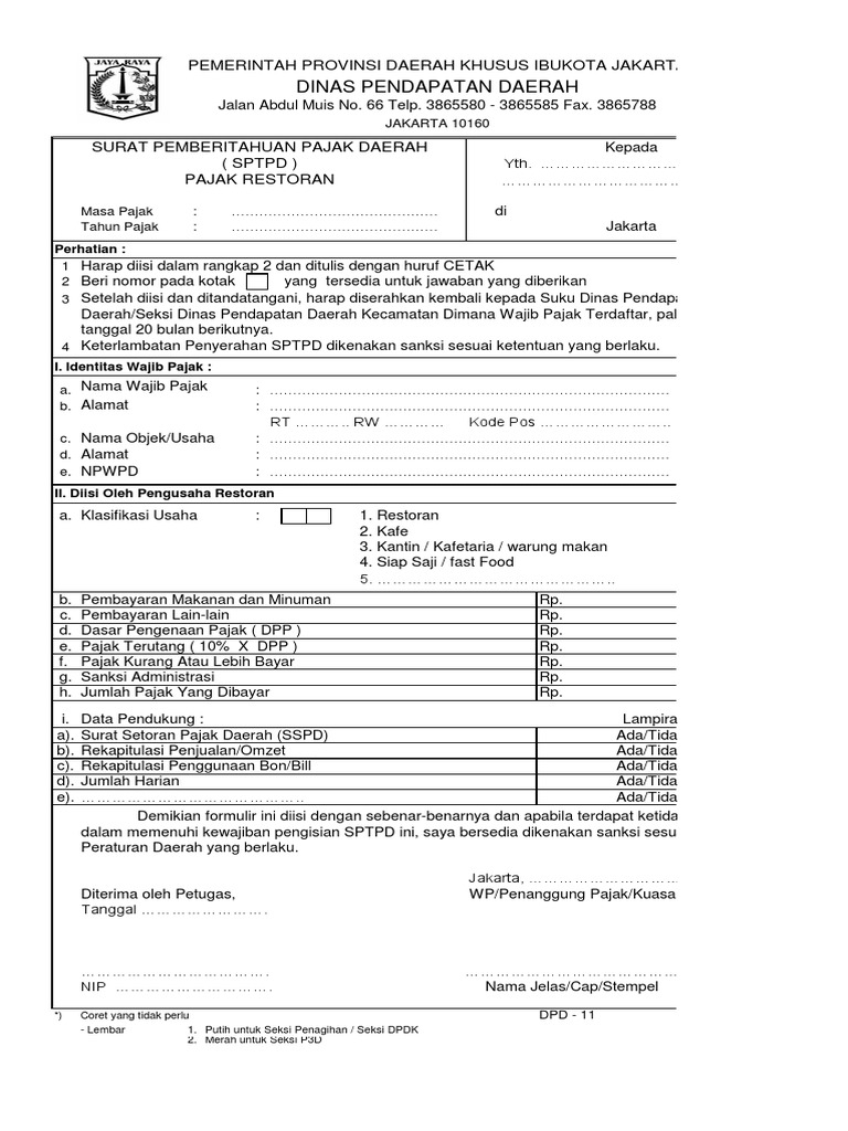 SPTPD Format Excel | PDF
