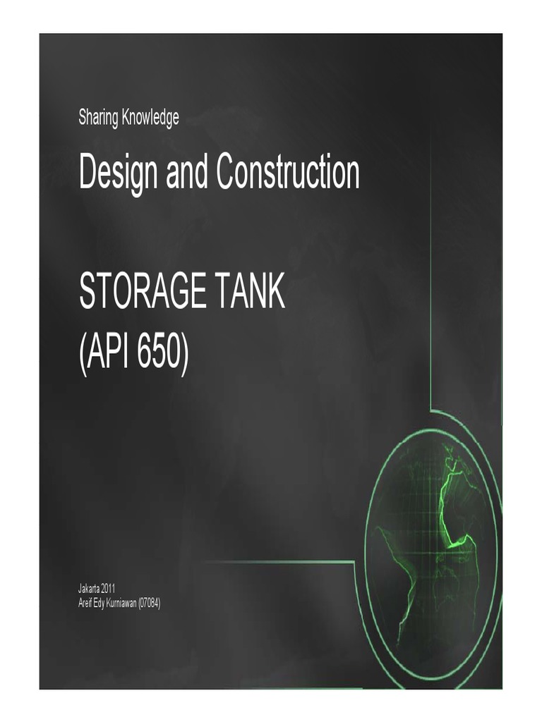 API 650 Storage Tank Design Guide | PDF | Industries | Liquids