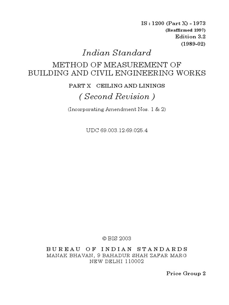 Building Codes On Ceiling | PDF | Measurement | Delhi