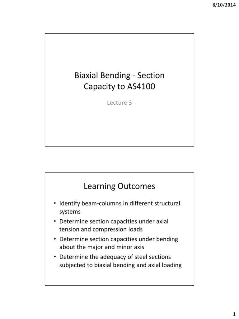 Biaxial Bending | PDF | Beam (Structure) | Bending