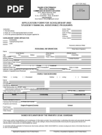 BUCET - Application Form | PDF