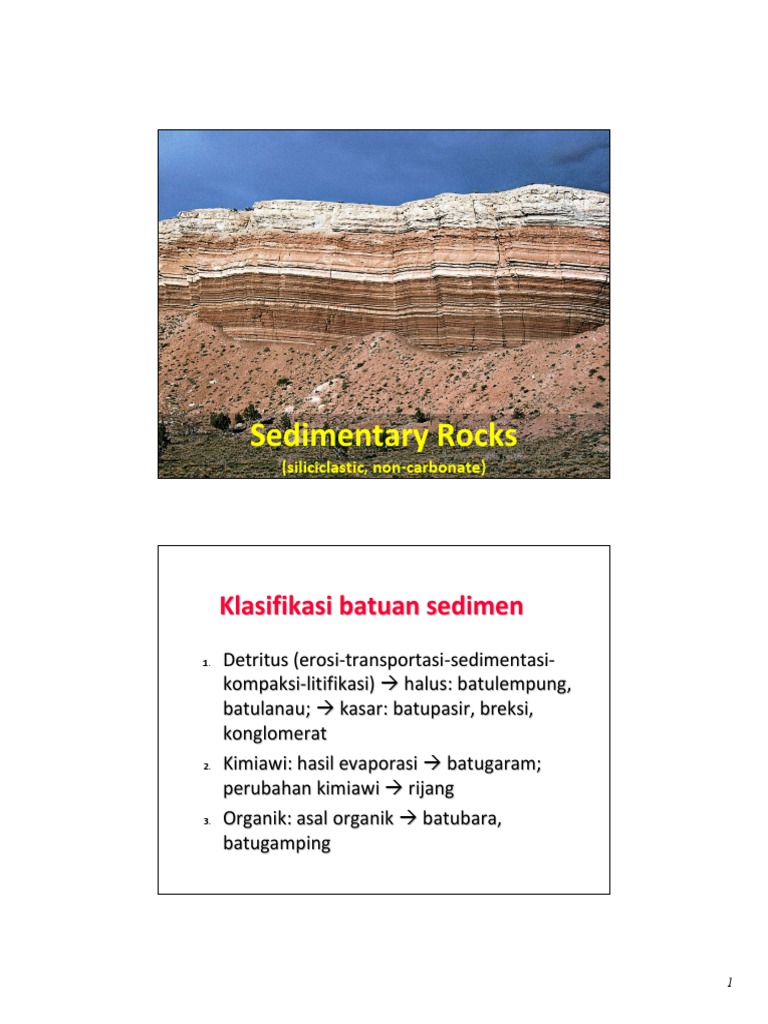 Batuan Sedimen Silisiklastik PDF | PDF