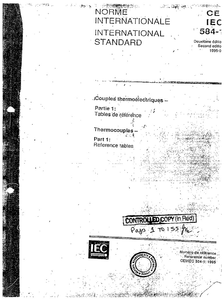 Iec-584 For Thermocouples | PDF | Foreign Language Studies | Home & Garden