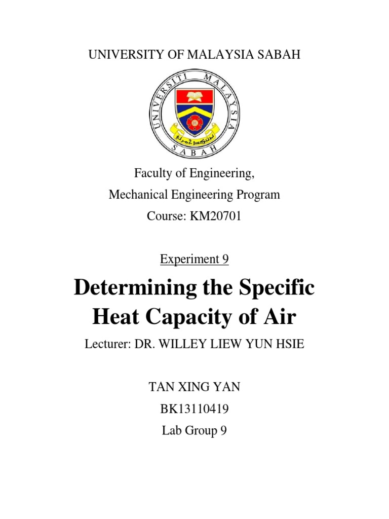 Determine Specific Air Capacity Using Air Conditioning Unit | PDF | Air ...