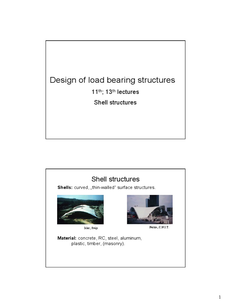 Design of Load Bearing Structures | PDF | Bending | Continuum Mechanics