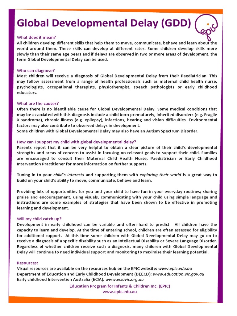 GDD | Developmental Disabilities | Child Development