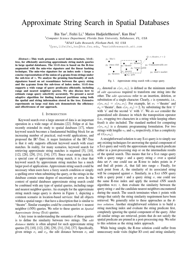 Approximate String Matching Pdf Applied Mathematics Algorithms