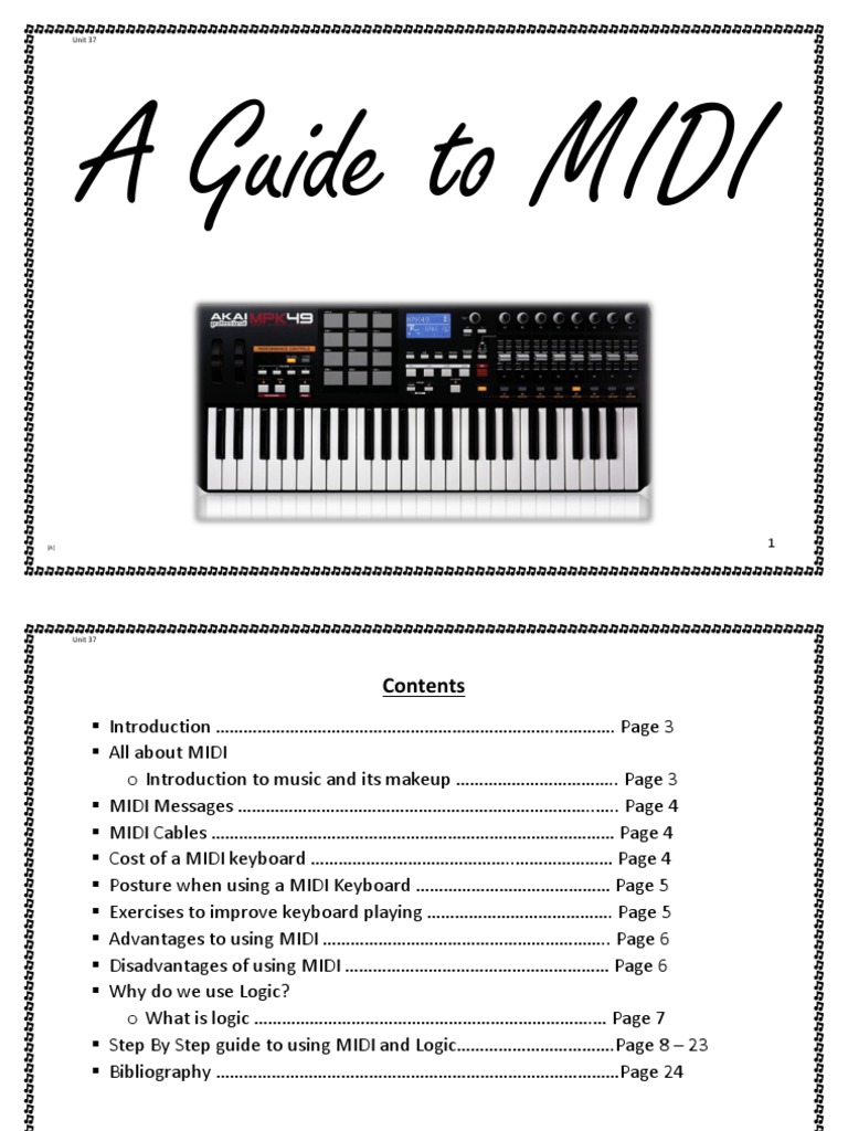 A Guide To MIDI | PDF | Synthesizer | Tempo