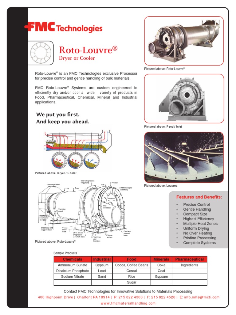 FMC Roto-Louvre - Dryer or Cooler | PDF
