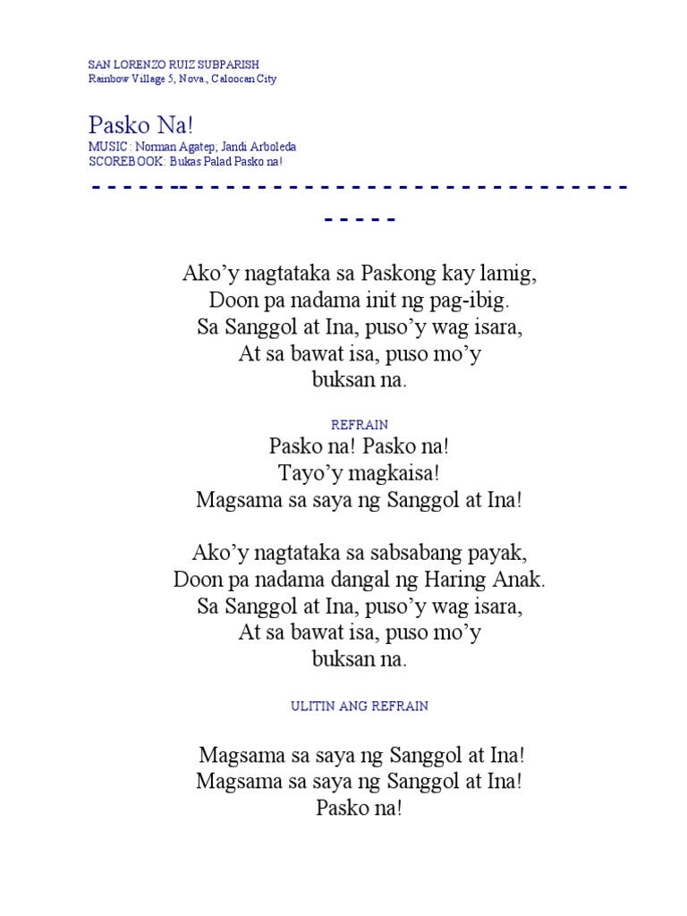 Pasko Na | PDF