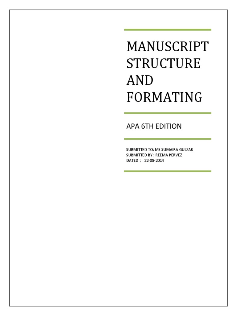 Manuscript Structure and Content | PDF | Research Design | Paragraph
