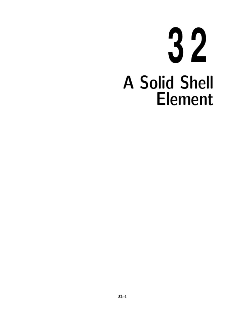 Solid Shell Element | PDF | Stress (Mechanics) | Bending