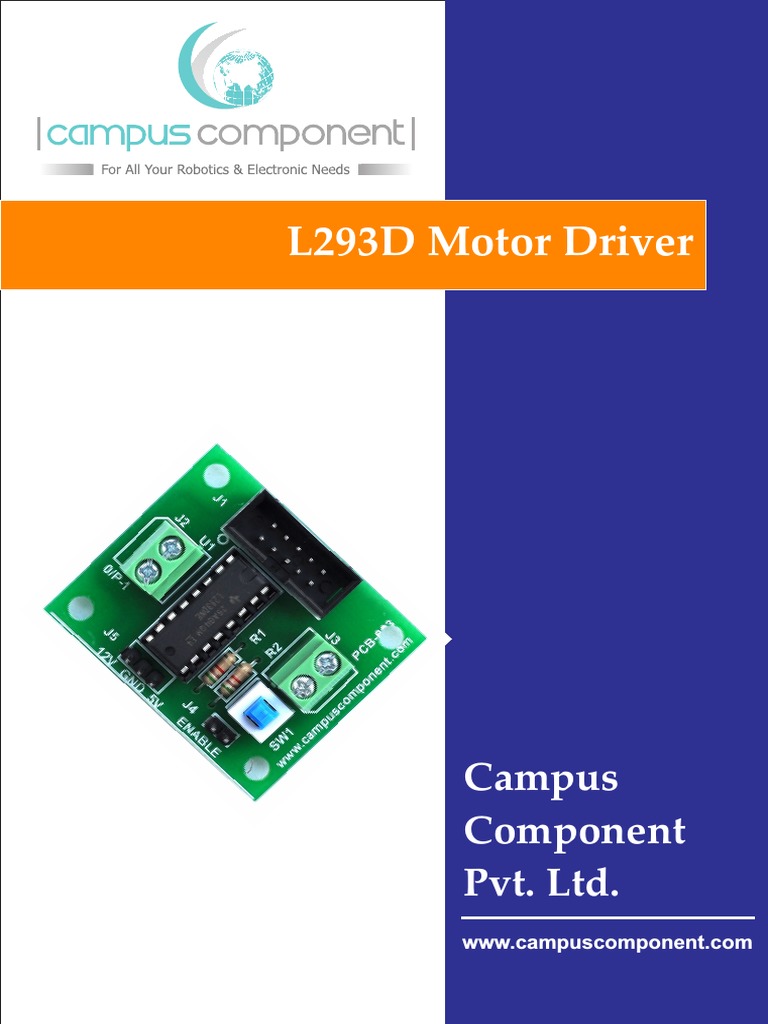 L293D Motor Driver PDF | PDF | Electrical Connector | Device Driver