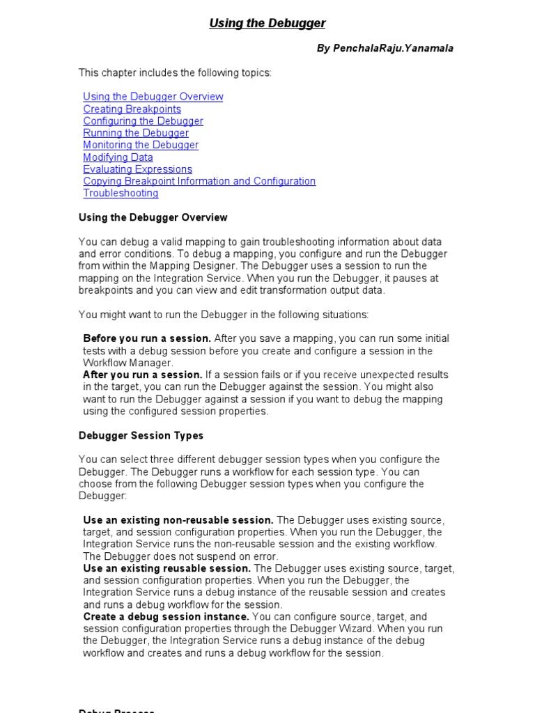 Using The Debugger | PDF | Parameter (Computer Programming) | Computer Engineering