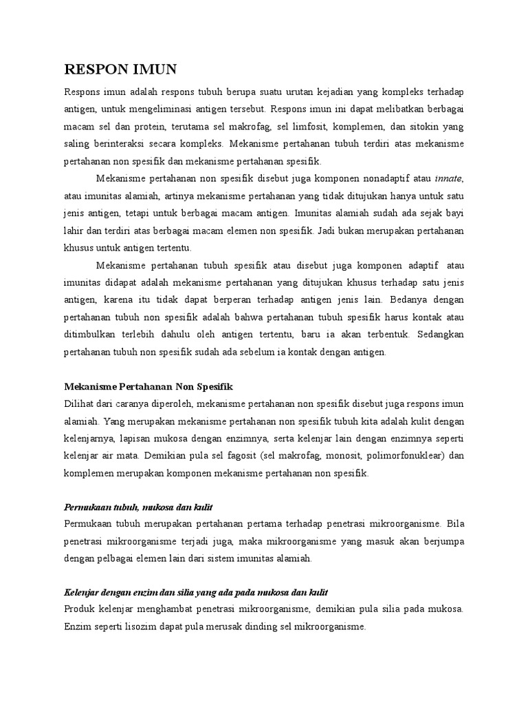 Respon Imun | PDF