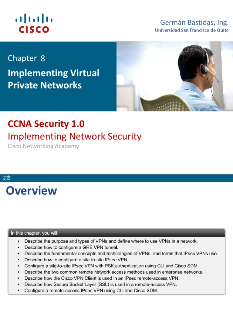 CCNA Security - Chapter 8-IPsec PDF | PDF | Virtual Private Network | Secure Communication