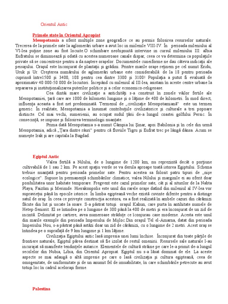 Orientul Antic | PDF