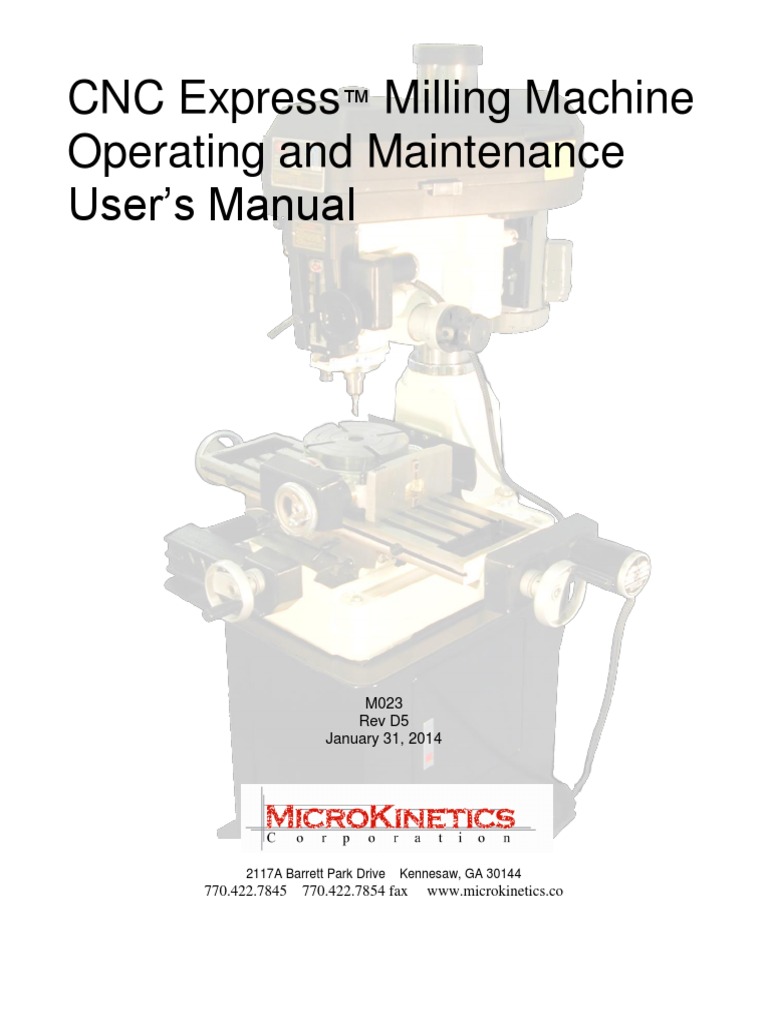 M023 - CNC Express Manual Rev D5 PDF | PDF | Numerical Control | Belt ...