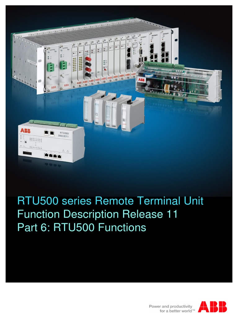 E500 FD Rel11 Part6 RTU Functions | PDF | Programmable Logic Controller ...