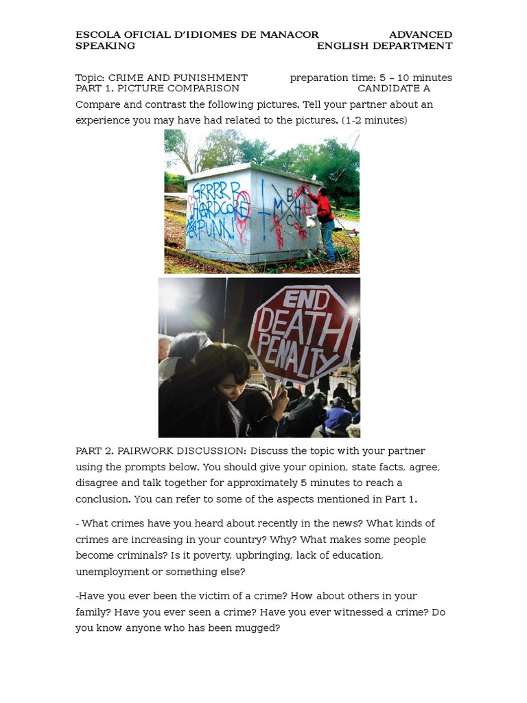 CRIME AND PUNISHMENT DISCUSSION | PDF