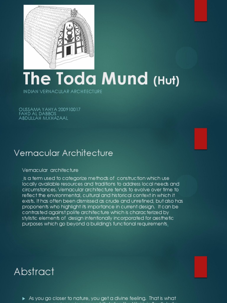 The Toda Mund (Hut) | PDF | Social Science