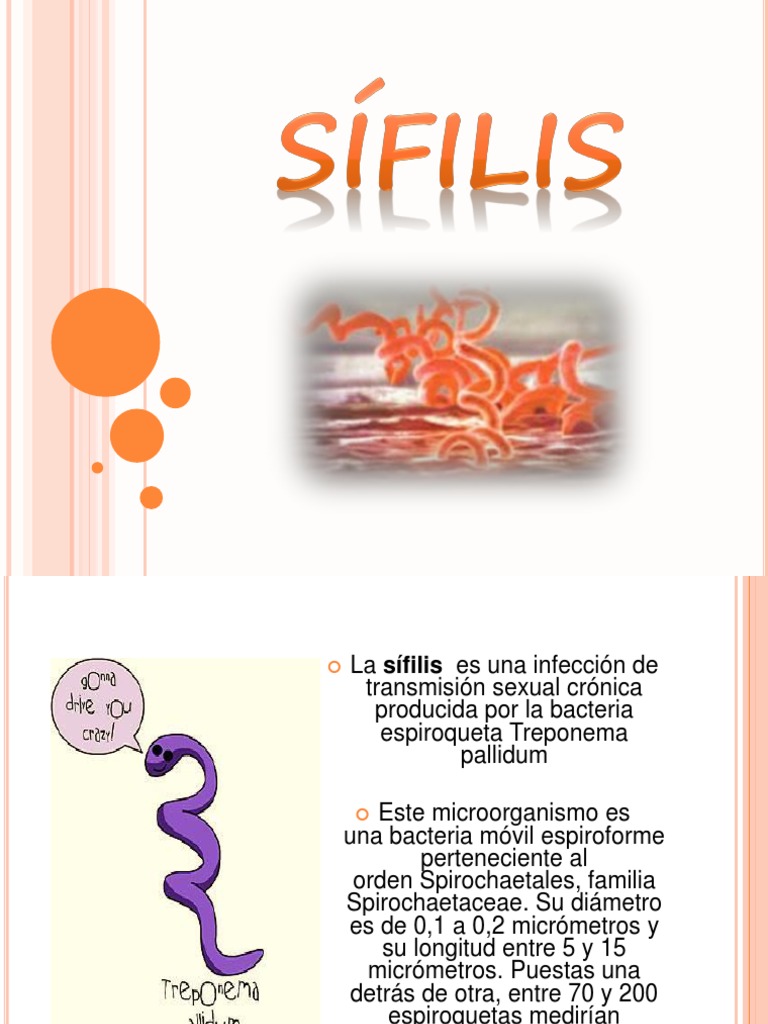 Sífilis Causas Síntomas Y Diagnóstico Pdf Ciencias De La Salud