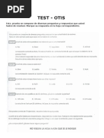 Test de Otis: Evaluación Rápida | PDF