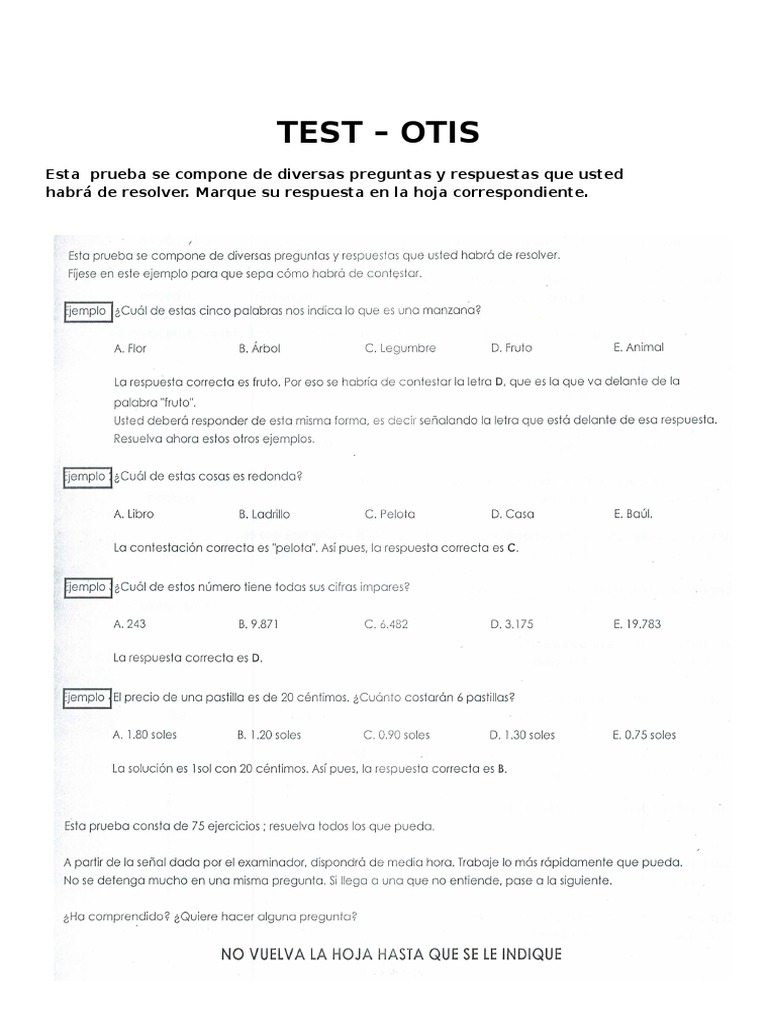 Cuadernillo Otis - Sencillo | PDF