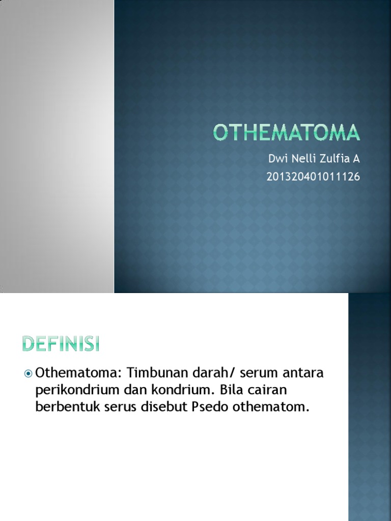 OTHEMATOMA | PDF