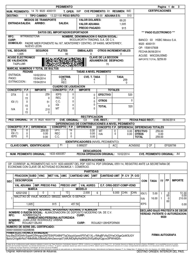 4000151 R1.docx | aduana | Bancos