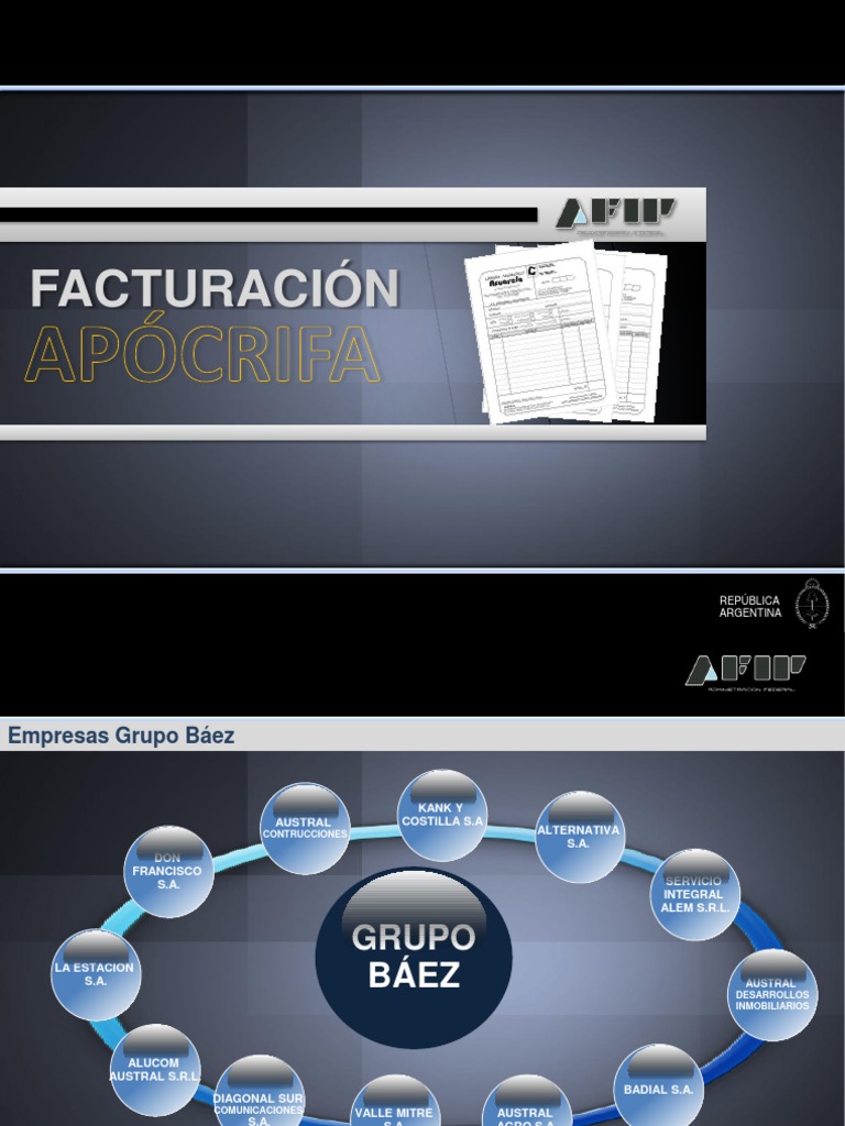 AFIP Facturas Apócrifas | PDF | Cheque | Impuestos
