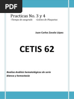 TIEMPO DE SANGRÍA Metodo Duke | PDF | Hemostasia | Plaqueta