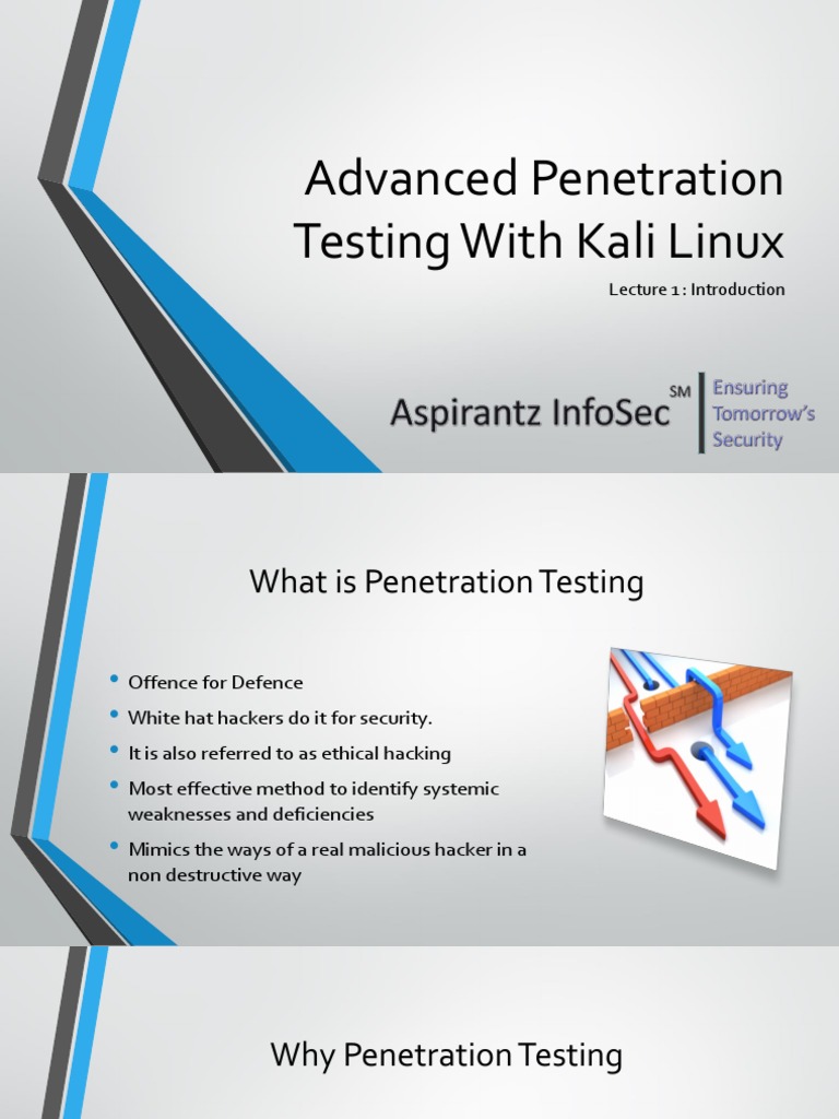 Advanced Penetration Testing With Kali Linux | PDF | Penetration Test ...